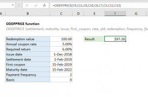 Excel PRICE function | Exceljet